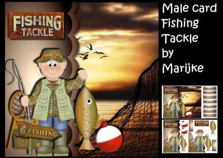Male Card Fishing Tackle - CUP659530_936 | Craftsuprint