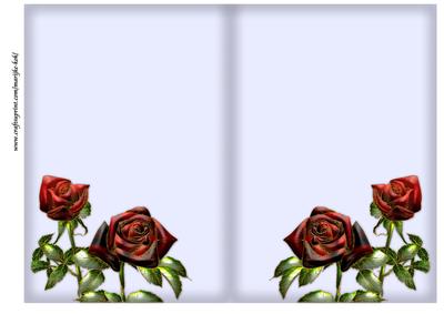 Insert Vintage Red Roses - CUP668823_936 | Craftsuprint