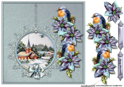 Christmas Church In Classic Frame 2 - CUP717148_936 | Craftsuprint