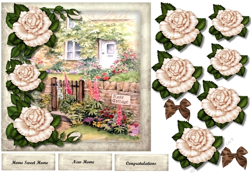 New home English Cottage Cream Roses - CUP720537_936 | Craftsuprint
