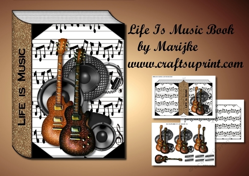 Life is Music Book Mini Kit - CUP724994_936 | Craftsuprint