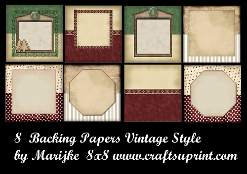 Backing Papers Vintage Style - CUP734306_936 | Craftsuprint