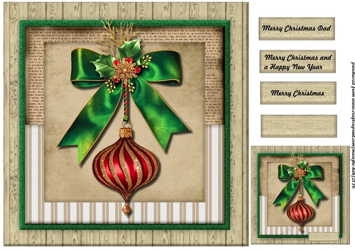 Male card Christmas - CUP734652_936 | Craftsuprint