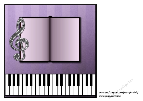 Backing Paper card Topper Music - CUP749709_936 | Craftsuprint