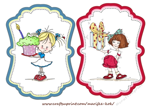 Cute card Toppers 2 - CUP755006_936 | Craftsuprint