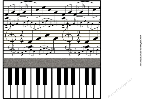 Backing Paper Music 3 - CUP770537_936 | Craftsuprint