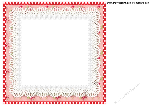 Cute Doll In Lace Frame INSERT - CUP783215_936 | Craftsuprint