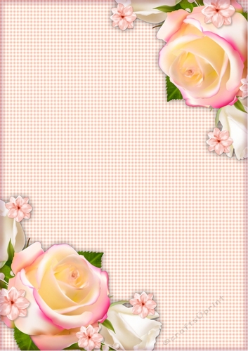 A4 Romantic Roses background - CUP798715_936 | Craftsuprint