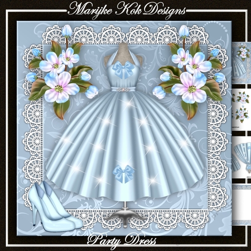 Beautiful party Dress Mini Kit - CUP839358_936 | Craftsuprint