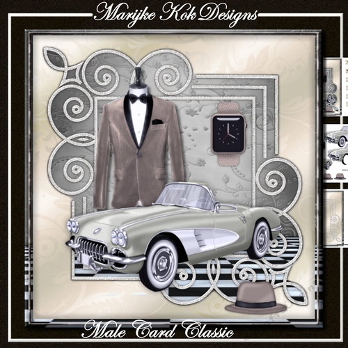 Male card Classic Mini Kit - CUP841462_936 | Craftsuprint