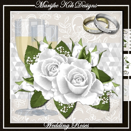 Wedding Roses Mini Kit - CUP841769_936 | Craftsuprint