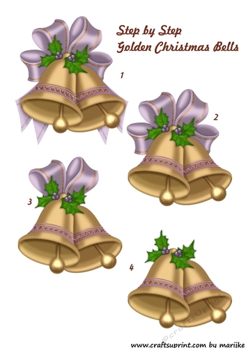 Golden Bells Step By Step - CUP903694_936 | Craftsuprint