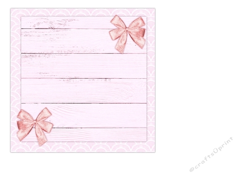 Baby Girl Bib Quick Card INSERT - CUP918205_936 | Craftsuprint