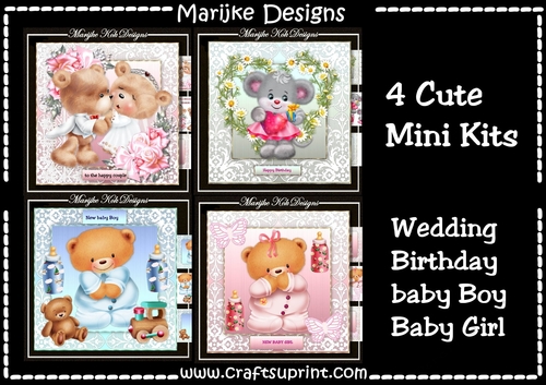Bumperkit 4 Cute Mini Kits - CUP958472_936 | Craftsuprint