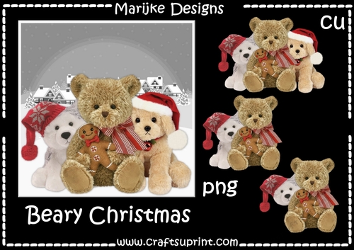 CU DR Beary Christmas - CUP968310_936 | Craftsuprint
