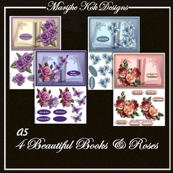 4 Beautiful Books A5 With Roses - Photo by Kristina Norbat