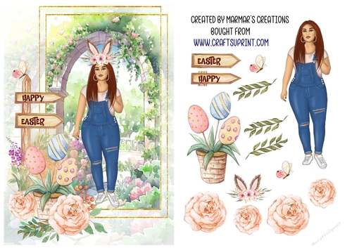 Easter Girl - CUP1204818_71070 | Craftsuprint
