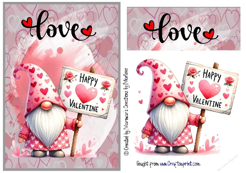 Valentine Gnome love 1 - CUP1362261_71070 | Craftsuprint