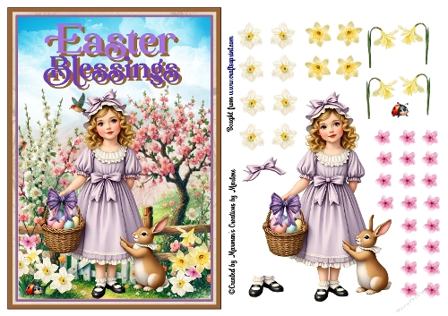 Easter Vintage - Victorian card - CUP1366557_71070 | Craftsuprint