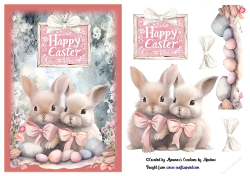 Cute Easter Card - CUP1366564_71070 | Craftsuprint