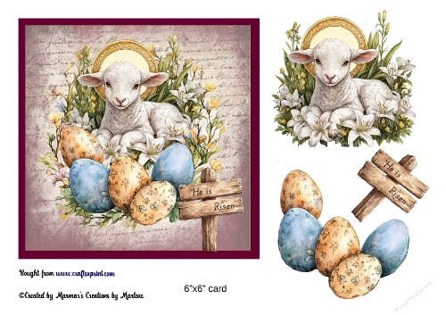 Religious Easter Card - CUP1366684_71070 | Craftsuprint