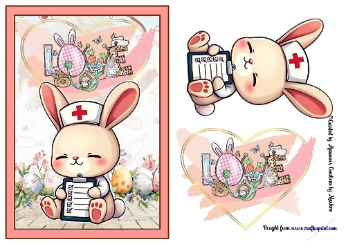 Medical Nurse Easter card - CUP1369077_71070 | Craftsuprint
