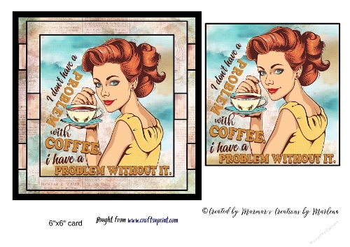 Retro Funny Sarcastic Sassy Girl card - CUP1373733_71070 | Craftsuprint