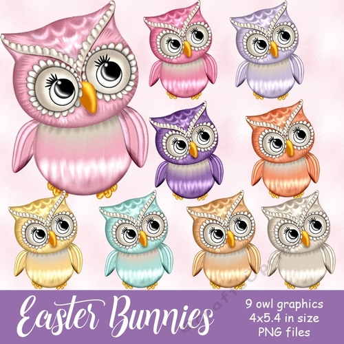 Easter Bunnies - Pretty Owl Graphics - CUP1102132_70864 | Craftsuprint