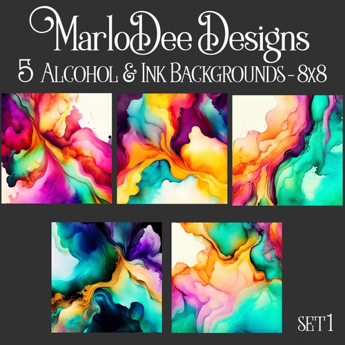 Colorful Alcohol & Ink Style 8c8 Backgrounds - set 1 - CUP1224551_70864 ...