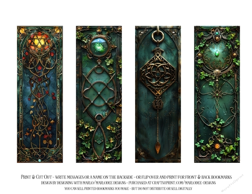 Irish Bookmark, Celtic Bookmark, St Patricks Day Bookmarks, s6 ...