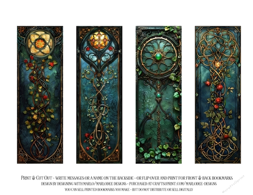 Irish Bookmark, Celtic Bookmark, St Patricks Day Bookmarks, s8 ...