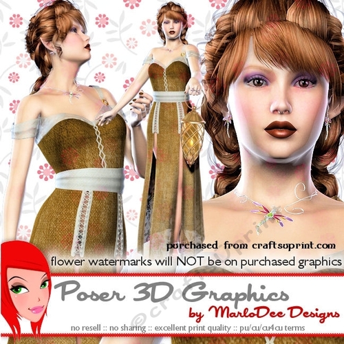 Brown Fall Season Elf Fantasy Poser Graphics - CUP718262_70864 ...