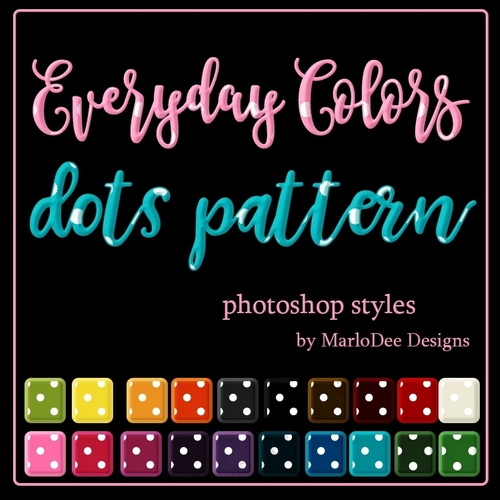 Photoshop Styles - Everyday Colors - Polka Dots Patterns - CUP728885 ...