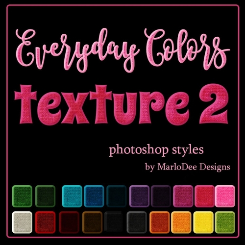 Photoshop Styles - Everyday Colors - Textures set 2 Patterns ...