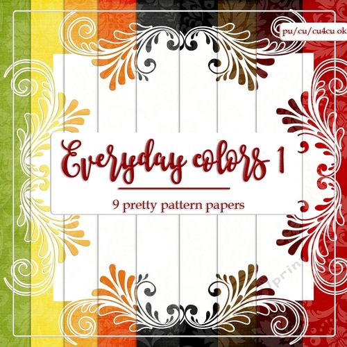 Everyday Colors 1 - Pretty Patterns Digital Backgrounds - CUP730459 ...