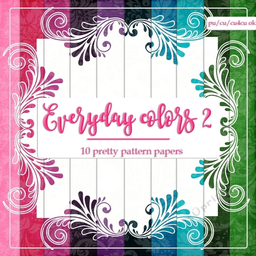 Everyday Colors 2 - Pretty Patterns Digital Backgrounds - CUP730460 ...