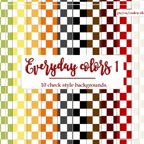 Everyday Colors 1 - Checks Patterns A4 Digital Backgrounds - CUP730464 ...