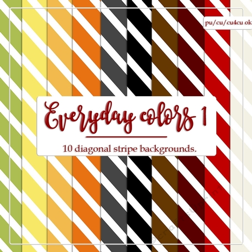 Everyday Colors 1 - Stripes Patterns A4 Size Digital Backgrounds ...
