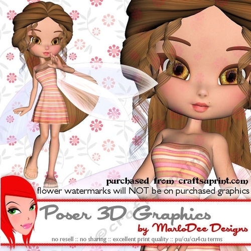 Cute Cookie Character Summer Fairy Poser Graphics - CUP731042_70864 ...