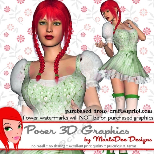 Oktoberfest Woman Poser Graphics pkg4 - CUP731166_70864 | Craftsuprint