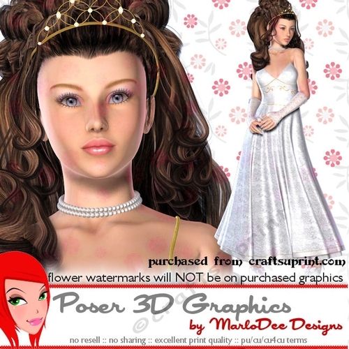 Princess Woman Poser Graphics pkg1 - CUP731186_70864 | Craftsuprint