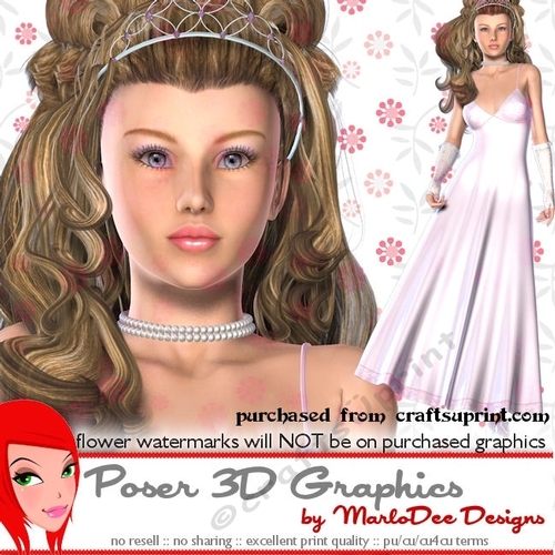 Princess Woman Poser Graphics pkg2 - CUP731187_70864 | Craftsuprint