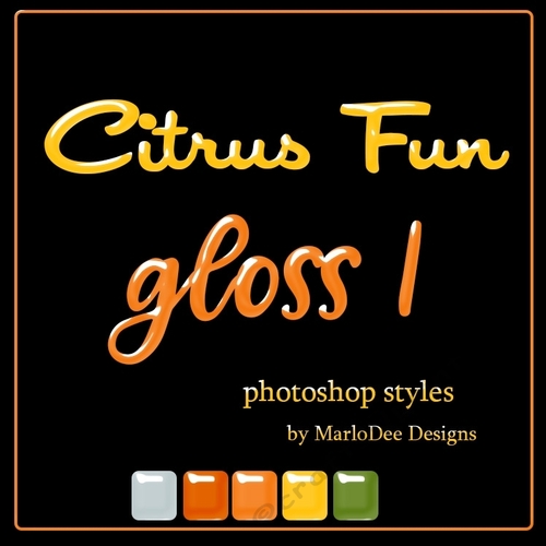 Citrus Fun Colors Gloss Photoshop Styles - CUP734085_70864 | Craftsuprint