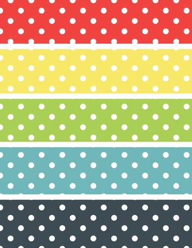 Day Outside Multi Color A4 Digital Polka Dot Paper Background ...
