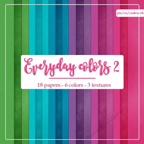 Everyday Colors 2 - A4 Size Cardstock Digital Backgrounds - CUP735395 ...