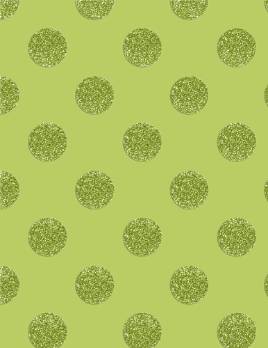 Green with Green Glitter Big Polka Dot Pattern A4 Size Digital Paper ...