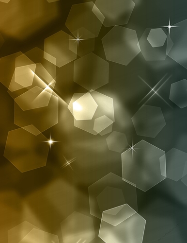 Dirty Golden & Grey Bokeh Octagon Pattern A4 Size Digital Paper ...