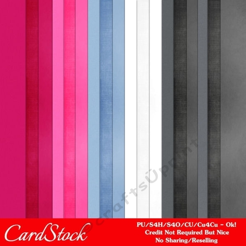 Girly Chic Colors Digital A4 Size Cardstock Paper Backgrounds ...