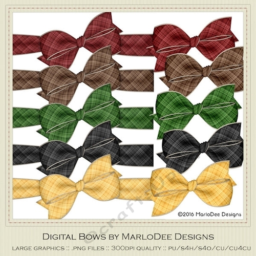 Little Autumn Girls Colors Digital Bows pkg 2 - CUP735982_70864 ...