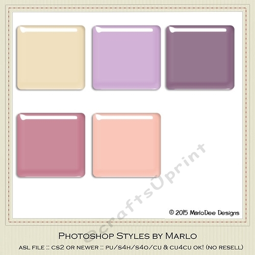 Macroon Hues 1 Colors Gloss Photoshop Style - CUP736028_70864 ...